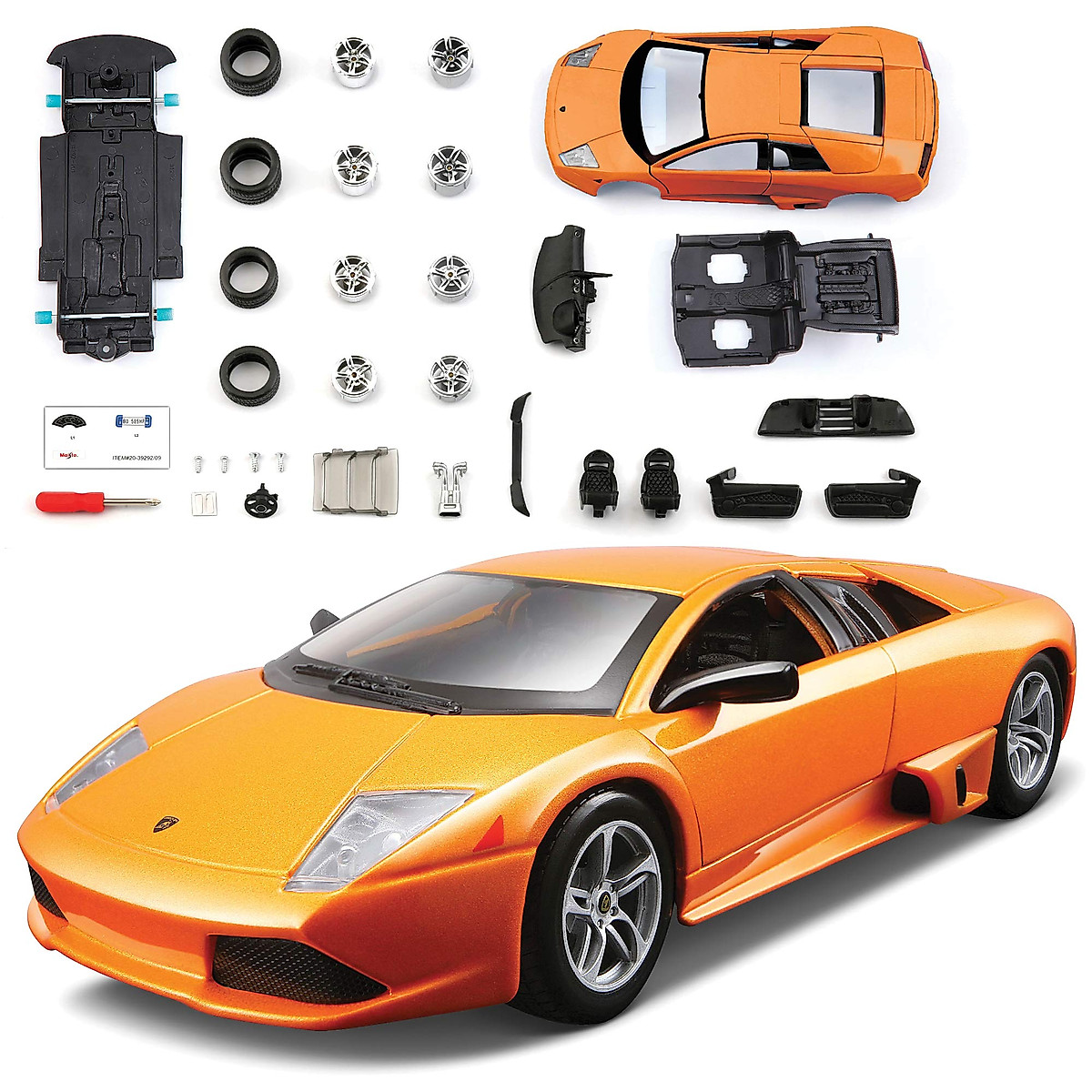 Maisto 1:24 Scale Assembly Line Lamborghini Murcilago LP 640 Diecast Model Kit (Colors May Vary)