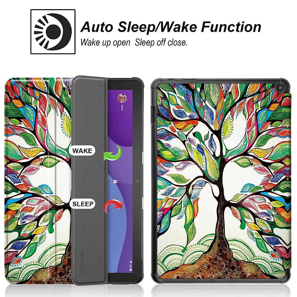 Famavala Shell Case Cover for 10.1" All-New Fire HD 10 / Fire HD 10 Plus Tablet [11th Generation, 2021 Release] (LuckyTree)