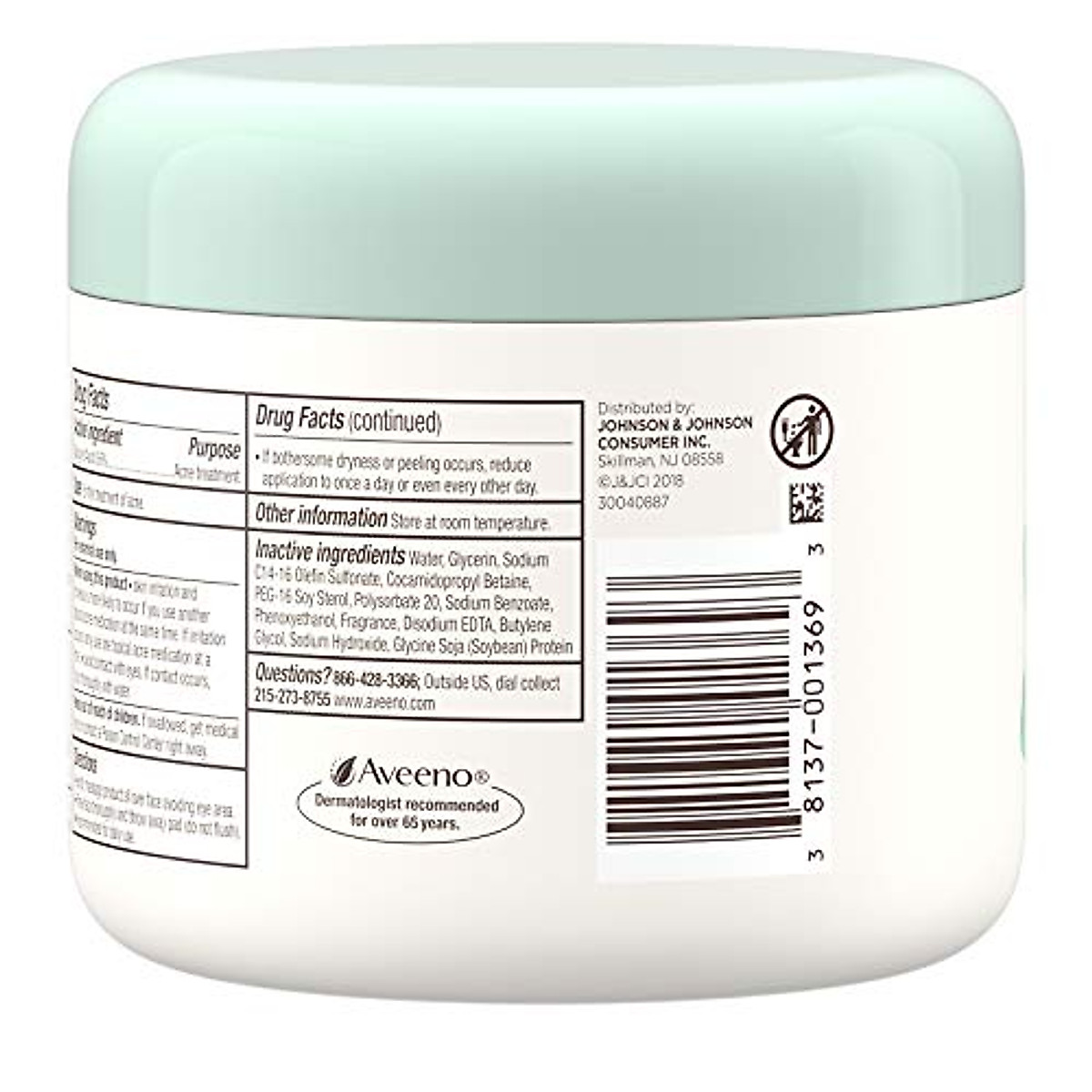 Aveeno Clear Complexion Daily Facial Cleansing Pads with Salicylic Acid Acne Treatment, 28 ct