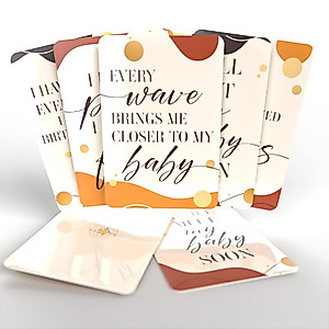 Yellow Rose Card Co. Birthing Affirmation Cards - 24 Premium Cards for Pregnant Moms, Baby Shower Gifts and Labor