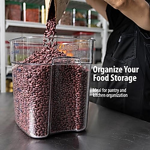 Cambro FreshPro 18Qt Food Storage Container in Clear for Industrial and Kitchen Use, Pantry Organization and Ingredient Freshness