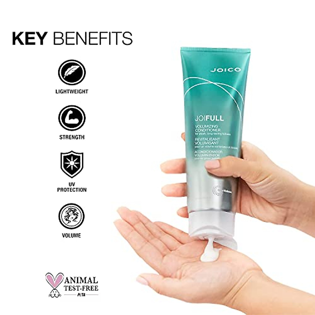 Joico JoiFULL Volumizing Shampoo & Conditioner Set | Plush & Long-Lasting Fullness | Boost Shine | For Fine/Thin Hair