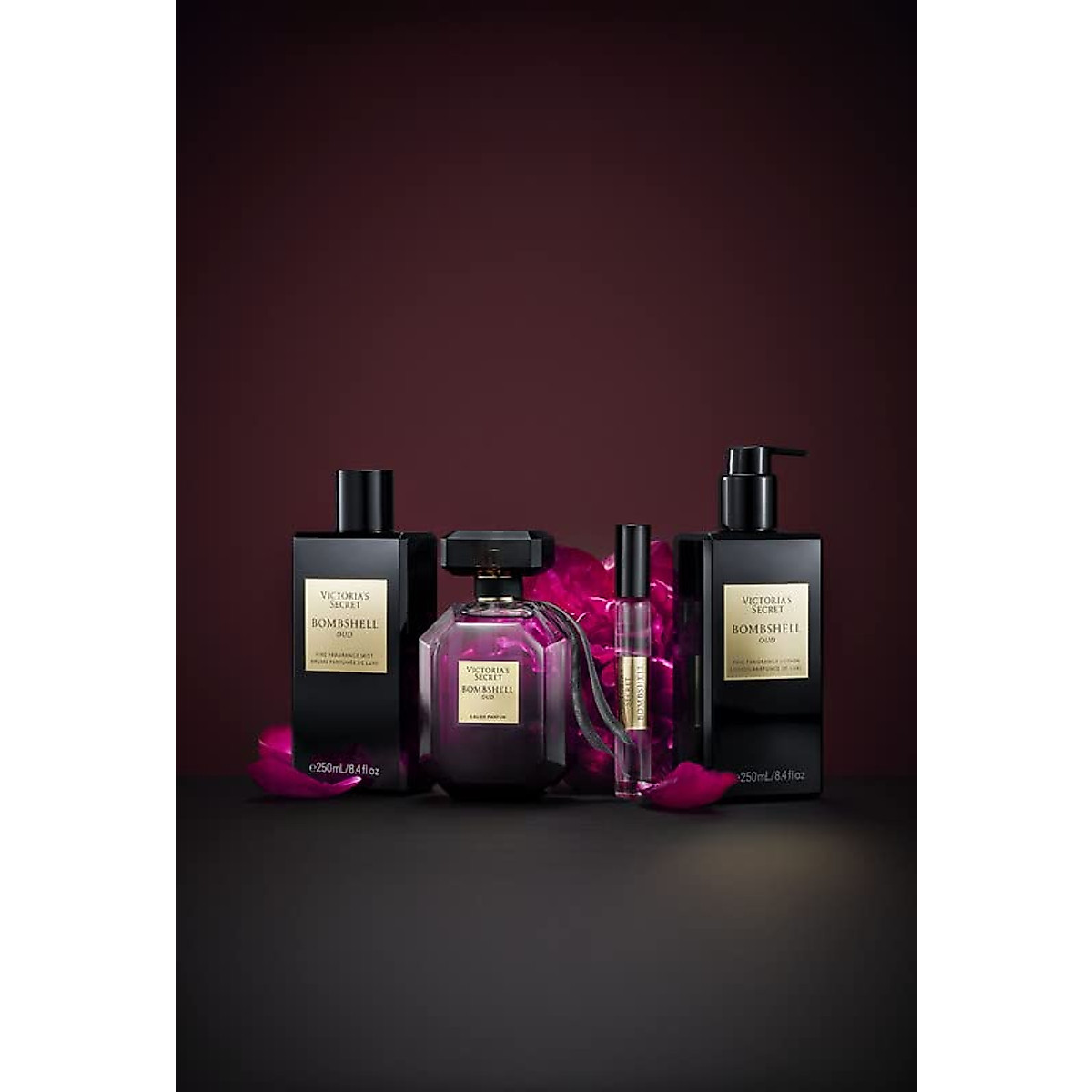 Victoria's Secret Bombshell Oud Eau de Parfum, Notes of Spice, Pink Saffron & Peony, Perfumes for Women (1.7 oz)