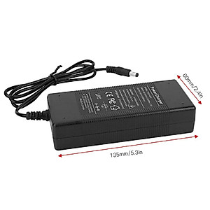 EVTSCAN 42V 2A Scooter Battery Charger Portable Reusable Charger Suitable for Electric Skateboard Vehicle(2A（US Standard）)