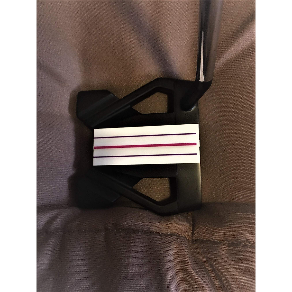 Sticker for Golf Putter, 3 Lines Alignment (Triple Track) (Magenta and Purple, 1 Pack)