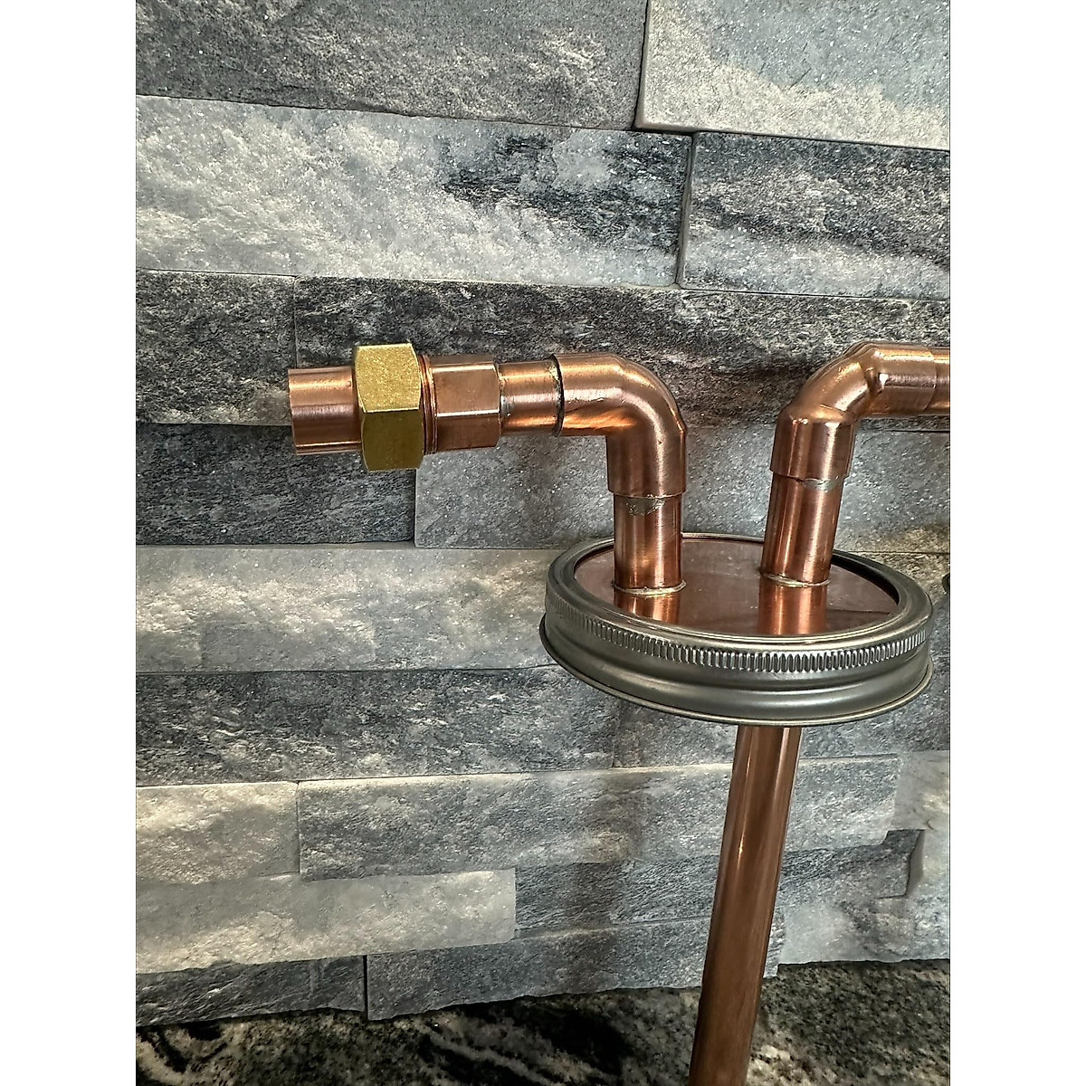 CoProof 1/2 Gallon Mason Jar Thumper Kit Double Distill A23