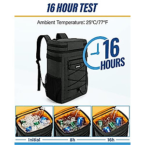 SUNLUG Cooler Backpack 30 Cans Large Backpack Cooler Insulated Leak Proof Soft Cooler Bag for Men Women to Picnics, Beach