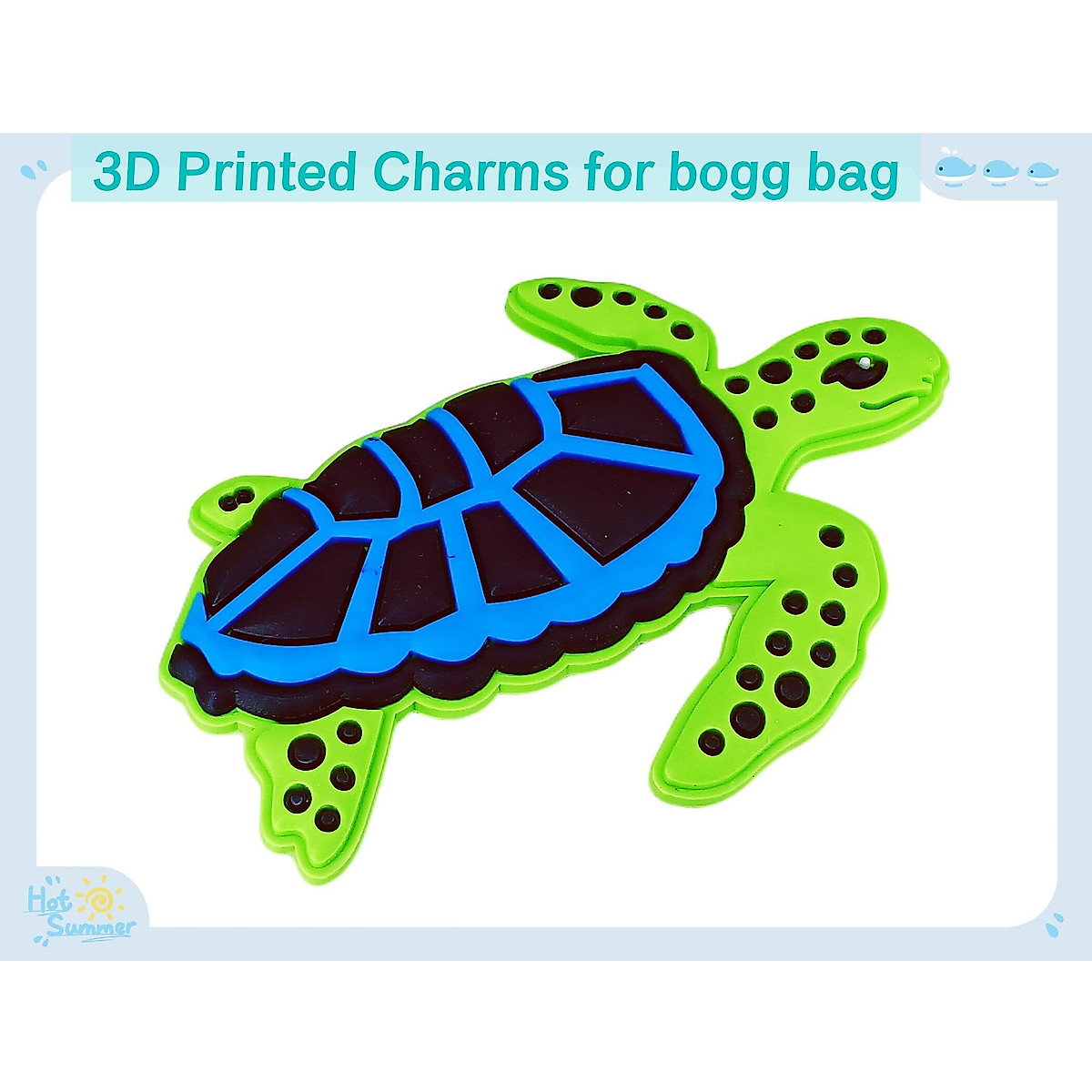 Lovyit Charm Accessories for Bogg Bag - Rubber Beach Bag Accessories Charm Insert, 3pcs Flowers Dolphin Beach Totes Charm Decoration Insert for Simply Southern Beach Totes Bag (3pcs, Dophlin+Sail)