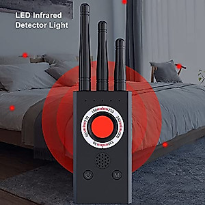 Anti Spy Detector,Hidden Camera Detectors, Bug Detector, Wireless Signal Infrared Scanner Camera Finder Tool, Bug Sweeper, Privacy Protector, for Home Office Hotel Bathroom, Gifts for Women Men