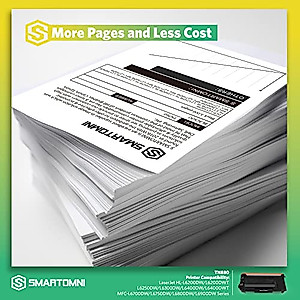 S SMARTOMNI Compatible TN880 TN-880 Toner Cartridge Replacement for Brother 880 TN880 for Brother HL-L6200DW HL-L6250DW HL-L6300DW HL-L6400DWT MFC-L6700DW MFC-L6800DW MFC-L6900DW Printer 2 Pack