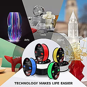 1Kg PLA Black Filament 3D Printer Filament/Consumables,PLA Filament 1.75mm,Dimensional Accuracy+/- 0.02 mm,1 kg(2.2lbs)/Spool (1pack)