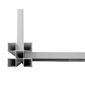 Enclo Privacy Screens ZP19014 No Dig Premium Full-Coverage White Vinyl Privacy Fence Screen Kit, 48" W x 48" H, Perfect to Enclose Trash Bins and A/C Units (2-Panels)