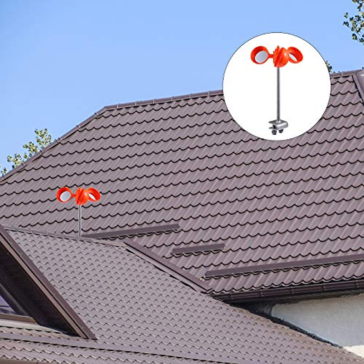 Baluue Reflective Windmill Pinwheel Bird Control Scare Device for Garden Farm Pet