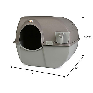 Omega Paw Self-Cleaning Litter Box, Regular, Taupe