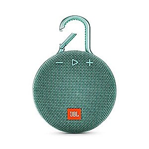 JBL Clip 3, River Teal - Waterproof, Durable & Portable Bluetooth Speaker - Up to 10 Hours of Play - Includes Noise-Cancelling Speakerphone & Wireless Streaming
