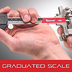 Starrett Stainless Steel Electronic Slide Caliper - 0-24" Range, .0005" Resolution, LCD Display, Fine Adjustment Thumb Wheel, In/mm Conversion - 799AZ-24/600