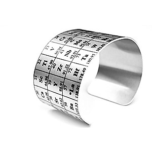 Neurons Not Included Periodic Table of Elements Cuff - Aluminum Wide Bracelet