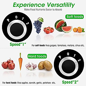 600W 3 Speeds Juicer Machines Vegetable and Fruit, Regenerate Centrifugal Juice Extractor with Big Mouth 3” Feed Chute, Easy to Clean, BPA-Free Compact Centrifugal Juice Maker, Black