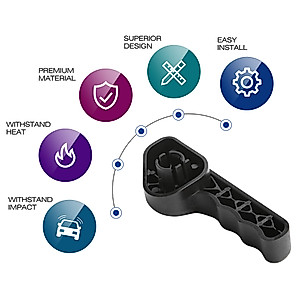 RDBS Black LH Drive Seat Adjustment Back Recliner Release Handle Compatible with Explorer 2002-2005 & Mountaineer 2002-2005, Adjuster Lever Handle Parchment Lever L2Z7862622AAB L2Z 7862622 AAB