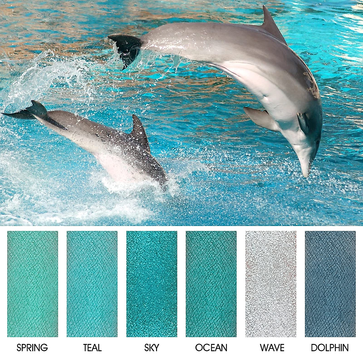 Blue Teal Eyeshadow Palette,Blue Green Teal Tone Eyeshadow Pallets,DE’LANCI Pro 9 Shades Matte Shimmer High Pigmented Waterproof Long Lasting Eye Shadow Cool Toned Makeup Palettes for Christmas