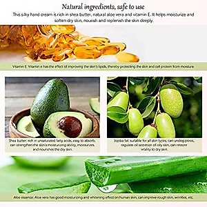BONNIESTORE 8 Pack Plant Fragrance Hand Cream, Moisturizing Hand Care Cream Travel Gift Set With Natural Aloe And Vitamin E For Men And Women-30ml