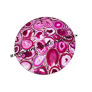 Pink Agate Round Coffee Table, Counter Top, Agate Table, Stone Coffee Table, Agate Table Top, Agate Coffee Table, Customized Agate Table