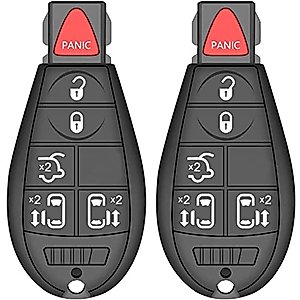 6 Button Keyless Entry Remote Car Key Fob Replacement M3N5WY783X IYZ-C01C Compatible for 2008-2014 Dodge Grand Caravan, 2008-2015 Chrysler Town & Country