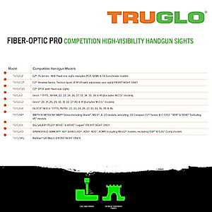 TRUGLO HANDGUN SIGHTS, FO PRO SF XD SET (TG132XD)