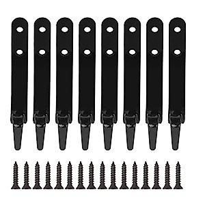 Yarnow Wall Plant Bracket Hanging Planter Hook Wall Mounted Flower Pot Bird Feeder Wind Chime Lanterns Hanger Plant Pot Basket for Indoor Outdoor Decorations 8PCS
