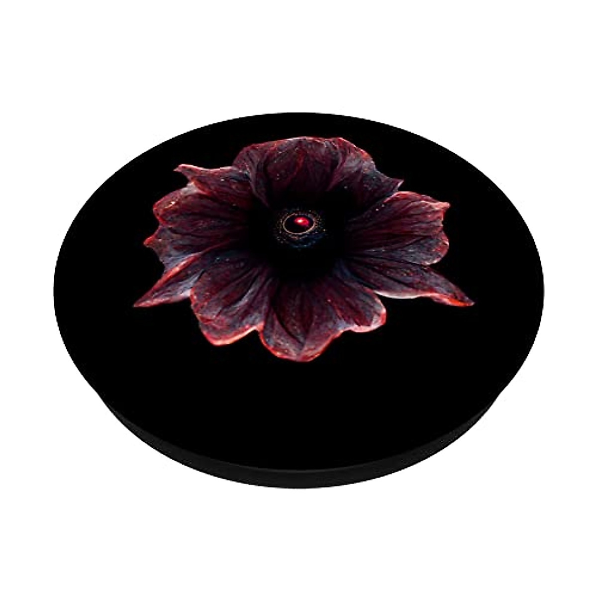Red Space Flower With Purple - Cool Graphic Design PopSockets Swappable PopGrip