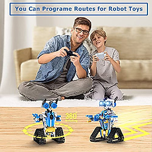 Henoda STEM Robot Toy for 8-16 Year Olds, Programmable Building Kit with APP or Remote Control, Educational Birthday Gift