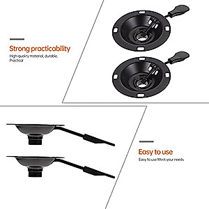 NUOBESTY 2pcs Office Chair Tilt Accessories Replacement Heavy Duty Seat Chair Swivel Base Plate Lift Lever Handle for Chair Furniture Bar Stool Ironware