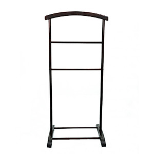 Homenetics Deluxe Hardwood Clothes Valet Stand (Red Mahogany)
