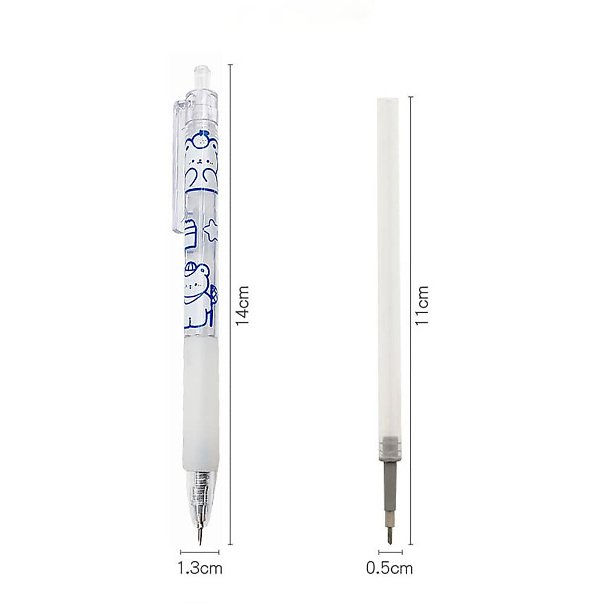 Firbirch 5PCS Craft Cutting Knife Pen Cute Cartoon Bear Paper Pen Cutter Creative Retractable Cutting Tool Student Utility Knife for DIY Art Paper Scrapbook