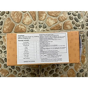 GOBRILLFUN Interactive Plush Puppy Toy with Remote Control - Electronic Stuffed Animal Dog can Walks, Barks & Wags Tail, 10 Pcs Pet Care Playset, Realistic and Fun for 3-6-Year-Old Kids