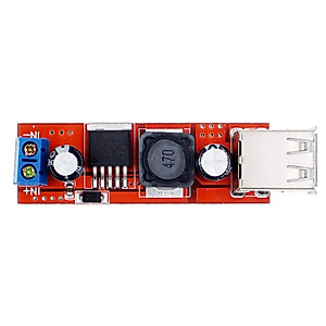 DAOKI 5Pcs Dual USB Step-Down Power Module LM2596 Double USB Step-Down Converter Module DC 6V-40V to 5V 3A Double USB Charge DC-DC 9V/12V/24V/36V to 5V USB 3A