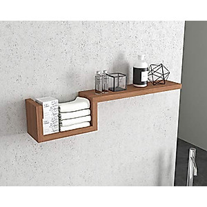 AquaTeak Manada™ Contemporary Teak Wall Shelf