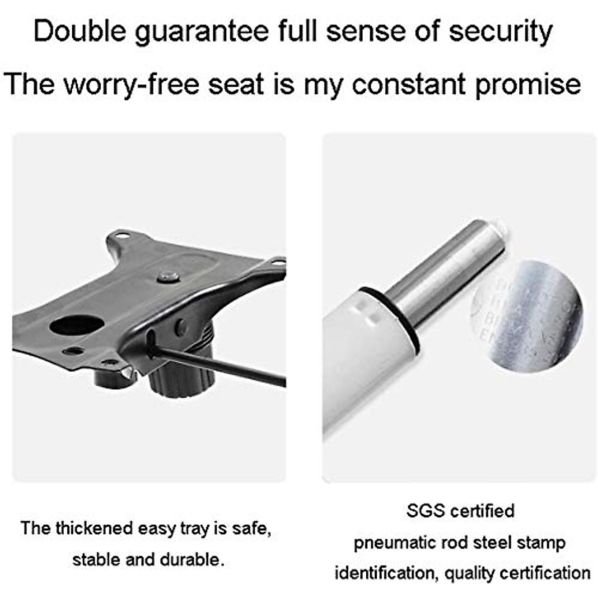 MayNuo Office Chair Gaming Chair Barber Comfy Computer Chair Adjustable Height Office Chair with Chrome Base Padded Swivel Chair/White Frame Black Net