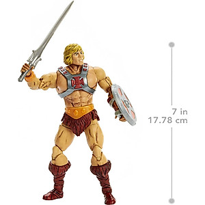 Masters of the Universe Masterverse He-Man Action Figure, 40th Anniversary Figure with Accessories, Motu Character Toy Collectible ​​​