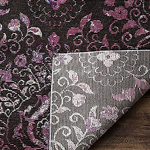 SAFAVIEH Aria Collection 2' x 8' Brown/Multi ARA172W Boho Chic Distressed Non-Shedding Living Room Entryway Foyer Hallway Bedroom Runner Rug