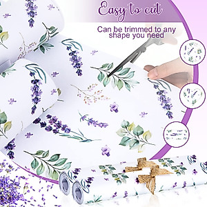 20 Drawer Liners for Dresser Lavender Scented Drawer Liners Drawer Paper Liner Non Adhesive Scented Liners for Drawers Fragrant Drawer Liners for Home Shelf Closet, 14 x 19.5 Inches (Lavender)