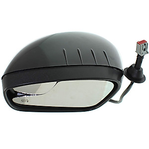 Kool-Vue FD270EL Power Mirror compatible with Ford Fiesta 11-13 Left Side Manual Folding Heated W/BSG HB/Sedan Paintable