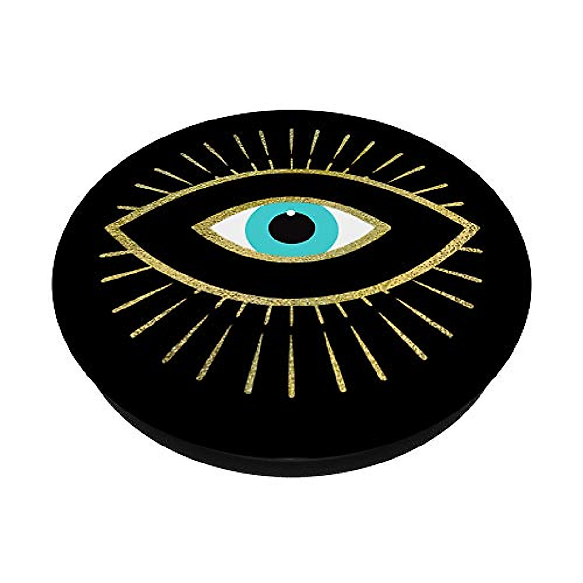 Yellow Evil Eye Black PopSockets Swappable PopGrip