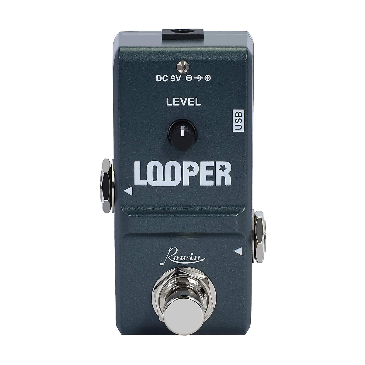 Rowin Nano Looper Pedal for Electric Guitar Effect 48Khz 24bit of Looping Unlimited Overdubs Suitable for Beginners or Solo Creators