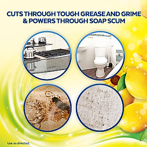 Lysol Multi-Surface Cleaner, Sanitizing and Disinfecting Pour, to Clean and Deodorize, Sparkling Lemon and Sunflower Essence, 40 Fl Oz (Pack of 3)