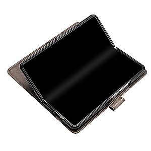 SATURCASE Case for Samsung Galaxy Z Fold 5, Sunflower Embossing PU Leather Flip Magnet Wallet Card Slots Protective Cover for Samsung Galaxy Z Fold 5 (HE-Gray)