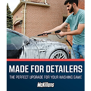 McKillans® Car Pressure Washer Extension Wand - Power Washer Wand Extension for Car Wash - Short Pressure Washer Wand Replacement - Pressure Washer Accessories & Attachments - 1/4” Quick Connect Plug