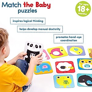 Banana Panda Memory Game and Matching Puzzle Bundle for Toddlers