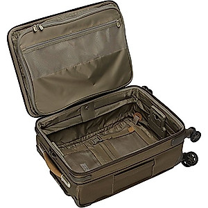 Briggs & Riley Baseline 22 inch Softside Carry On Luggage with Spinner Wheels 22 x 14 x 9. Expandable Suitcase with Compression Packing System, Black