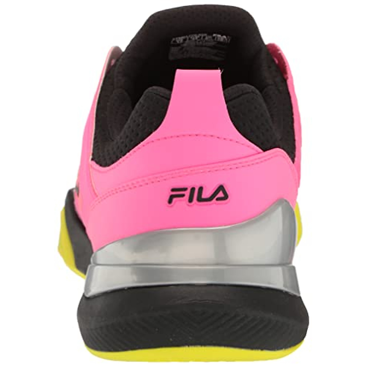 FILA Women's SPEEDSERVE Energized Sneaker, Knockout Pink/Safety Yellow/Black, 9